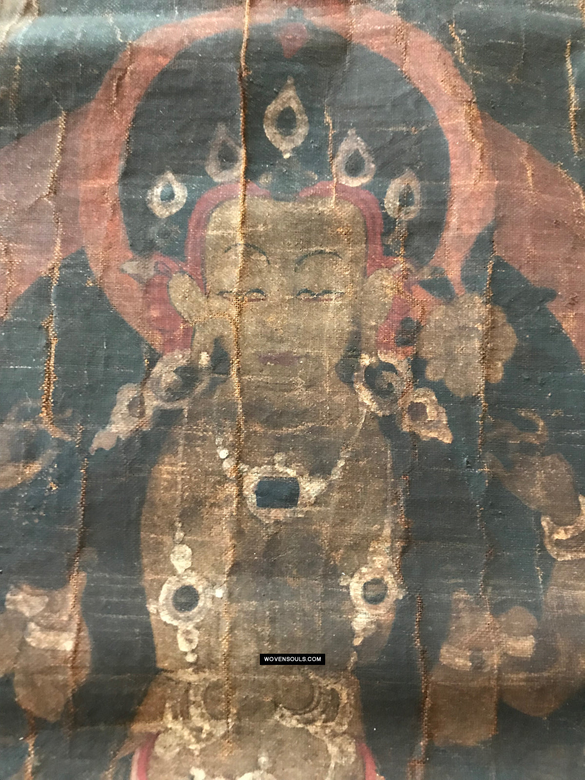 1314 - Antique Tibetan Thangka - Avalokiteshvara - Antique Art ...