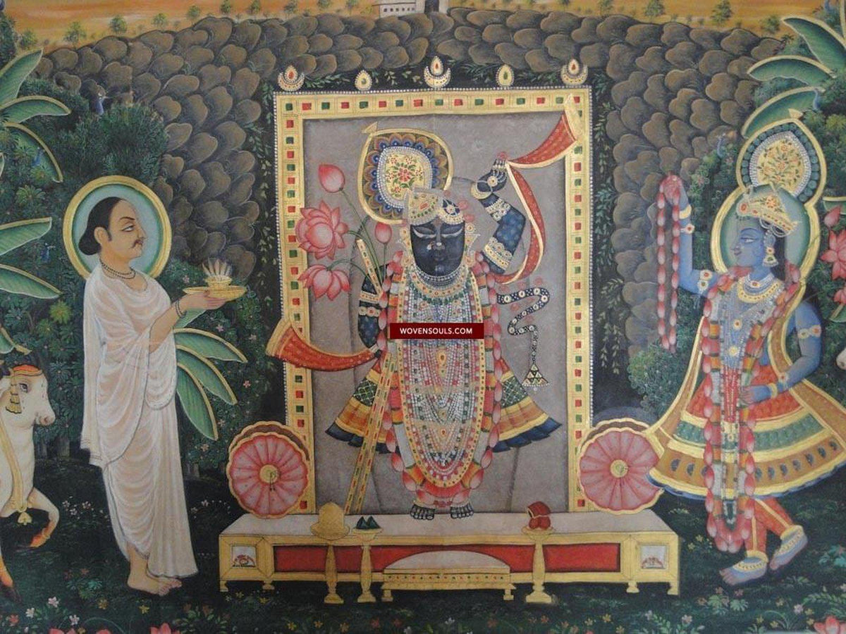 140 SOLD - Nathdwara Srinathji Pichvai Pichwai Painting - WOVENSOULS ...