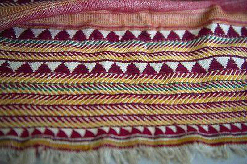 141 SOLD Rare Vintage Orissa Odisha Gond Tribal Shawl - Handspun Cotton ...