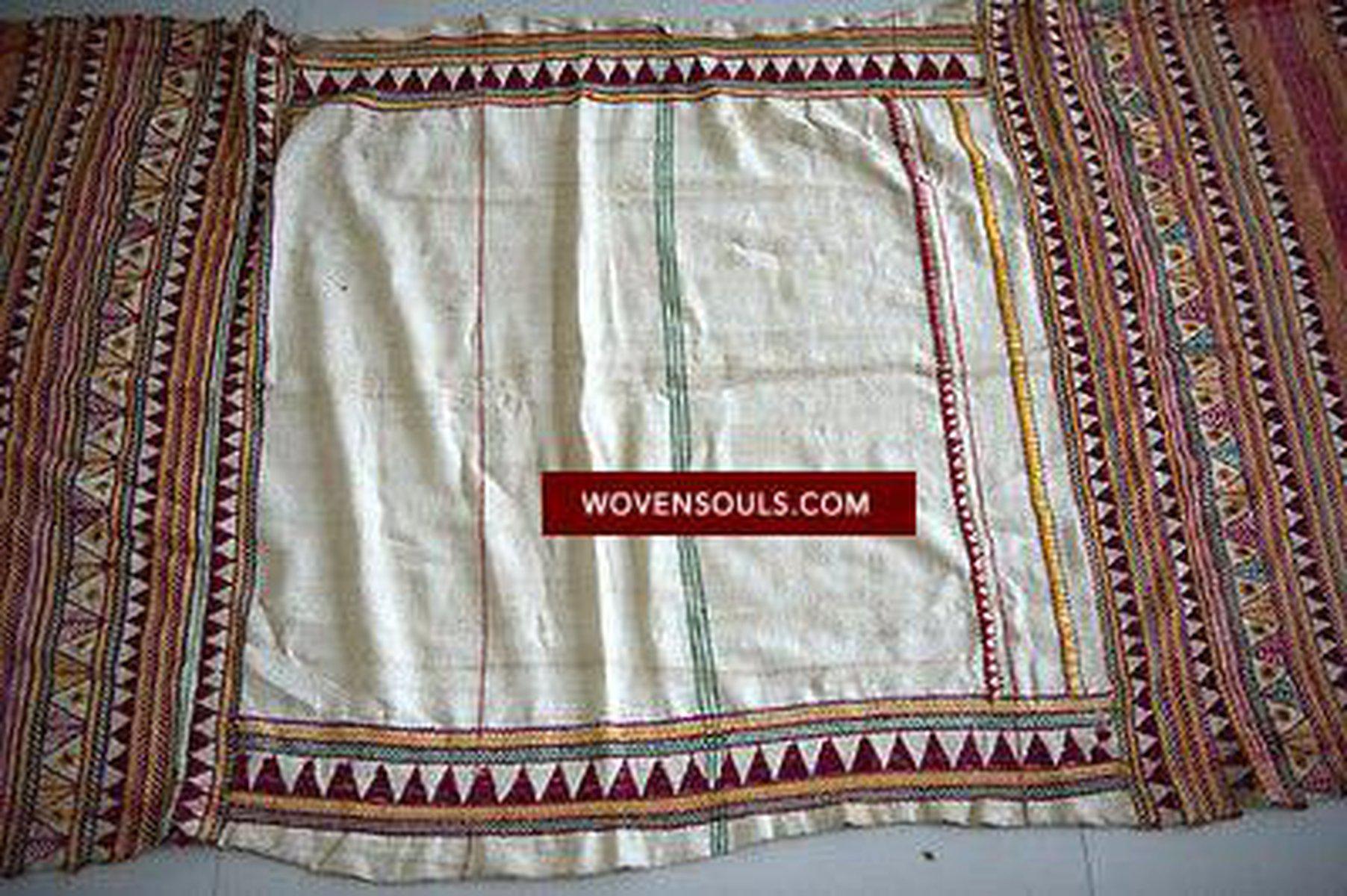 141 SOLD Rare Vintage Orissa Odisha Gond Tribal Shawl - Handspun Cotton ...