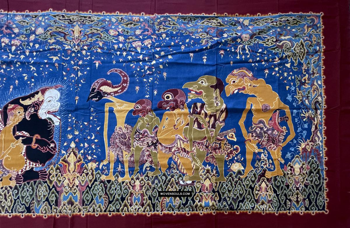 1762 Indonesian Art Wayang Batik Tulis - WOVENSOULS Antique Textiles ...