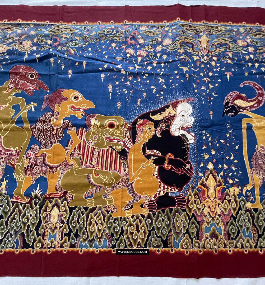 1762 Indonesian Art Wayang Batik Tulis - WOVENSOULS Antique Textiles ...