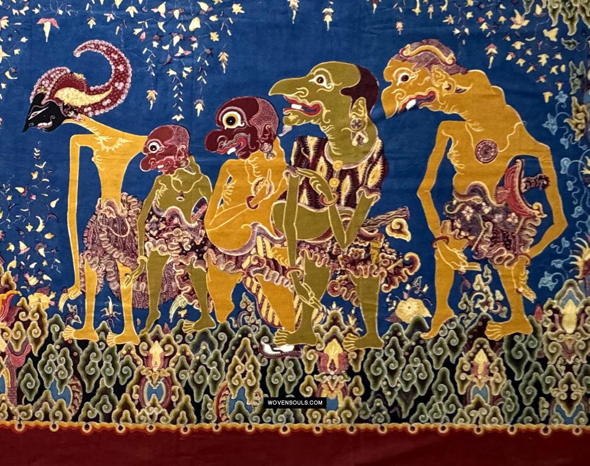 1762 Indonesian Art Wayang Batik Tulis - WOVENSOULS Antique Textiles ...