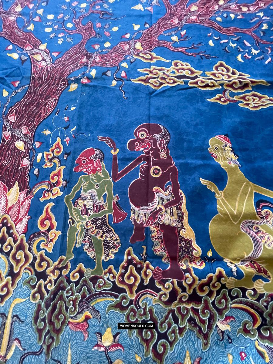 1763 Indonesian Art Wayang Batik Tulis - WOVENSOULS Antique Textiles ...