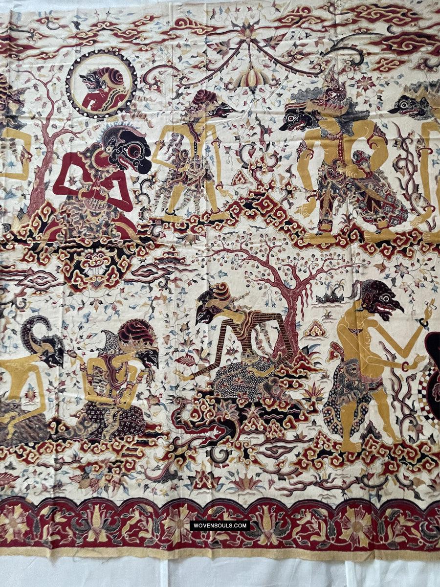 1764 Indonesian Art Wayang Batik Tulis - WOVENSOULS Antique Textiles ...