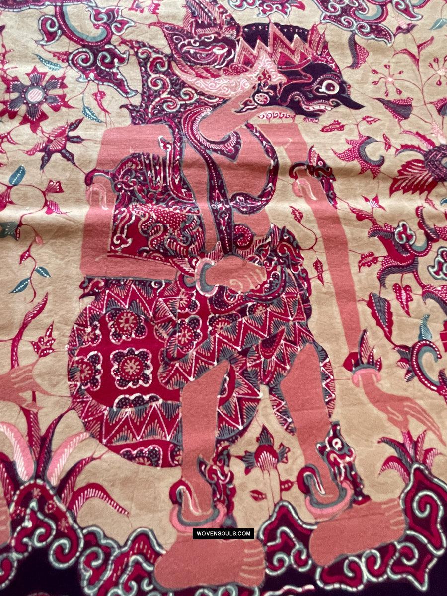 1765 Indonesian Art Wayang Batik Tulis - WOVENSOULS Antique Textiles ...
