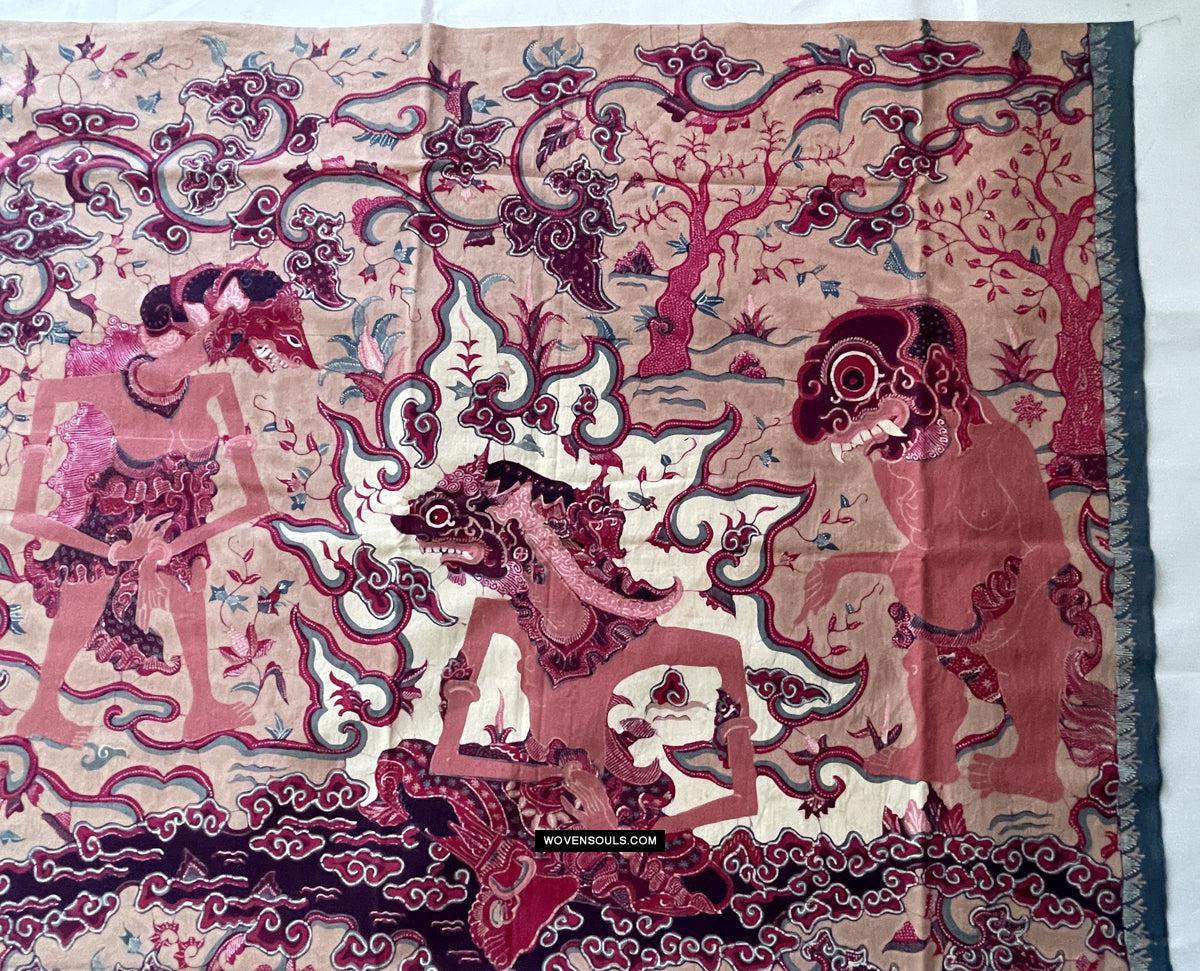 1765 Indonesian Art Wayang Batik Tulis - WOVENSOULS Antique Textiles ...