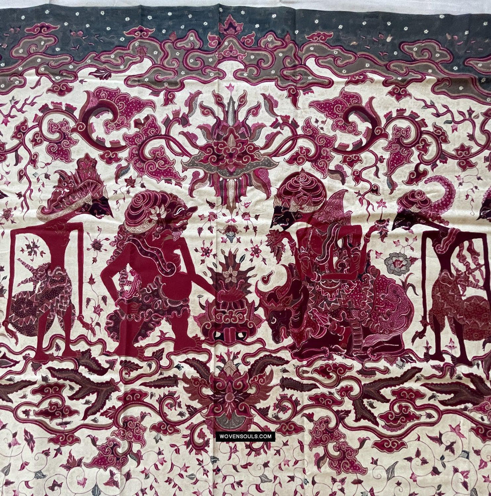 1766 Cirebon Wayang Batik Tulis Indonesian Hindu Art Mahabharat ...