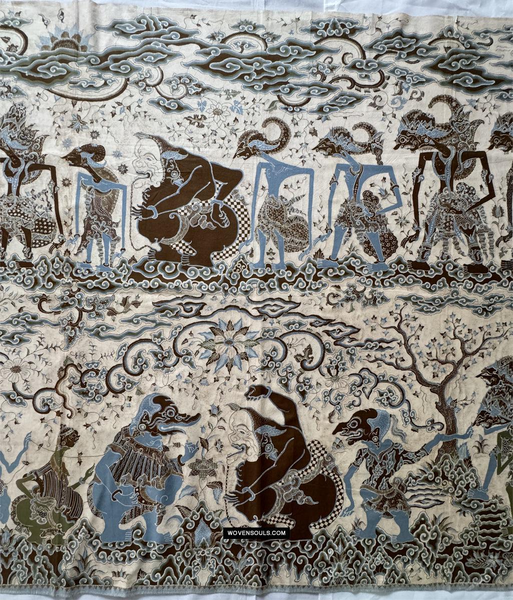 1767 Indonesian Art Wayang Batik Tulis - WOVENSOULS Antique Textiles ...