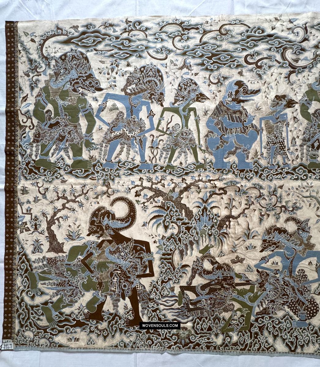 1767 Indonesian Art Wayang Batik Tulis - WOVENSOULS Antique Textiles ...