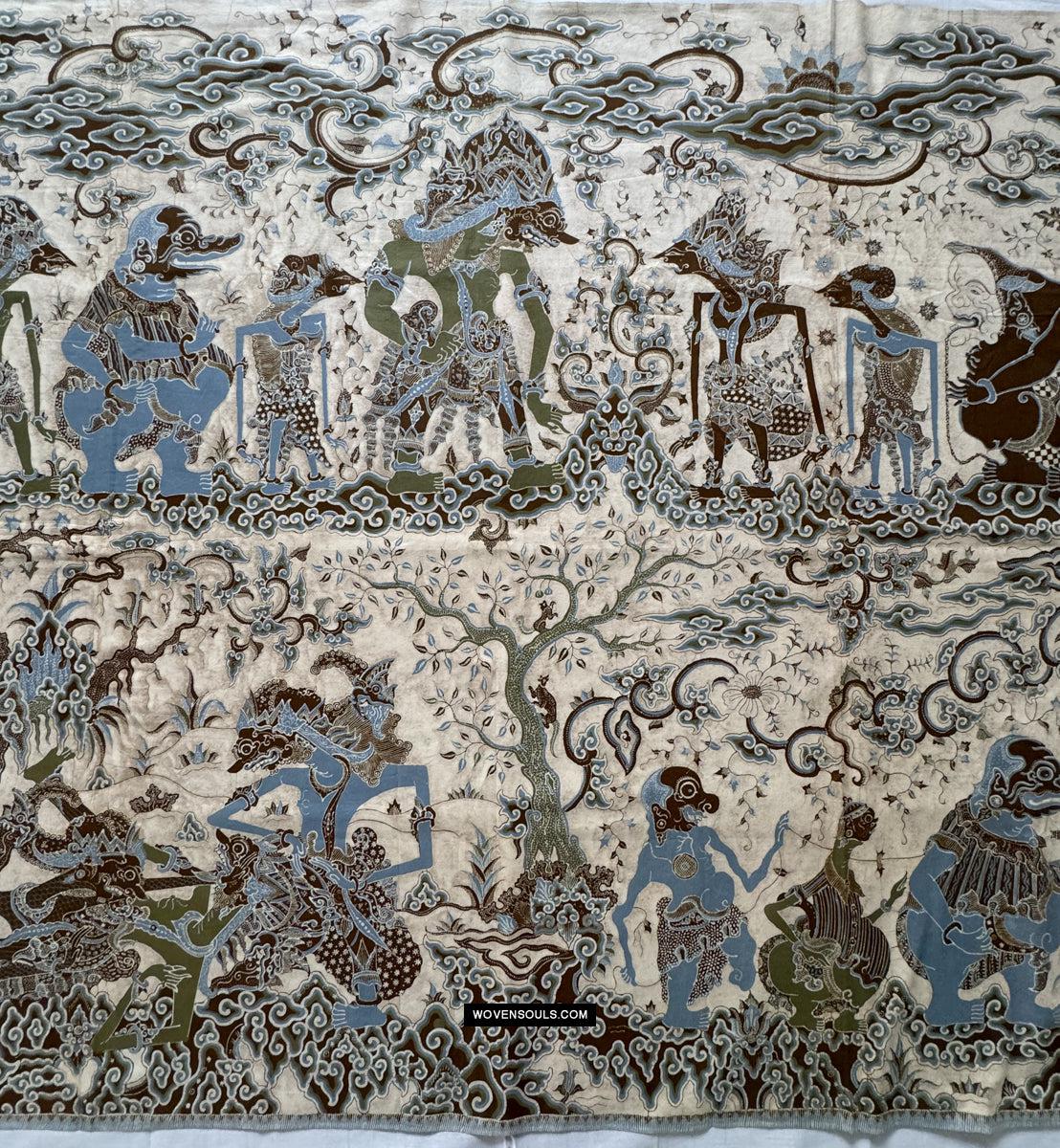 1767 Indonesian Art Wayang Batik Tulis - WOVENSOULS Antique Textiles ...
