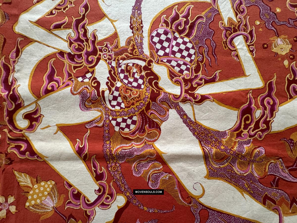 1770 SOLD Indonesian Art Wayang Batik Tulis - WOVENSOULS Antique ...