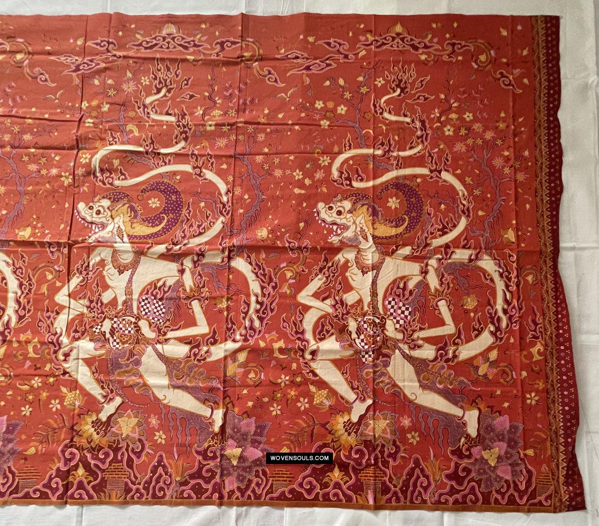 1770 SOLD Indonesian Art Wayang Batik Tulis - WOVENSOULS Antique ...