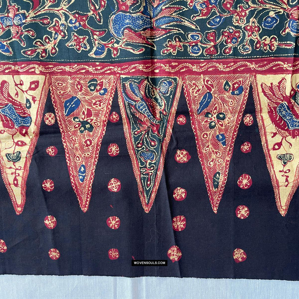 1774 Antique Batik Bangbiron Textile Shawl – WOVENSOULS Antique ...
