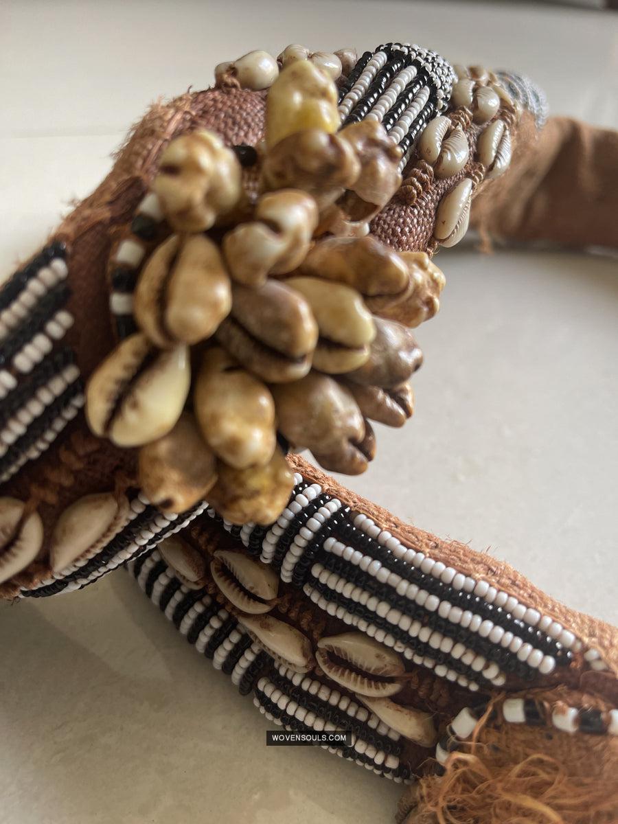 1781 Rare Vintage Kuba Beaded Belt with Shells - WOVENSOULS Antique ...