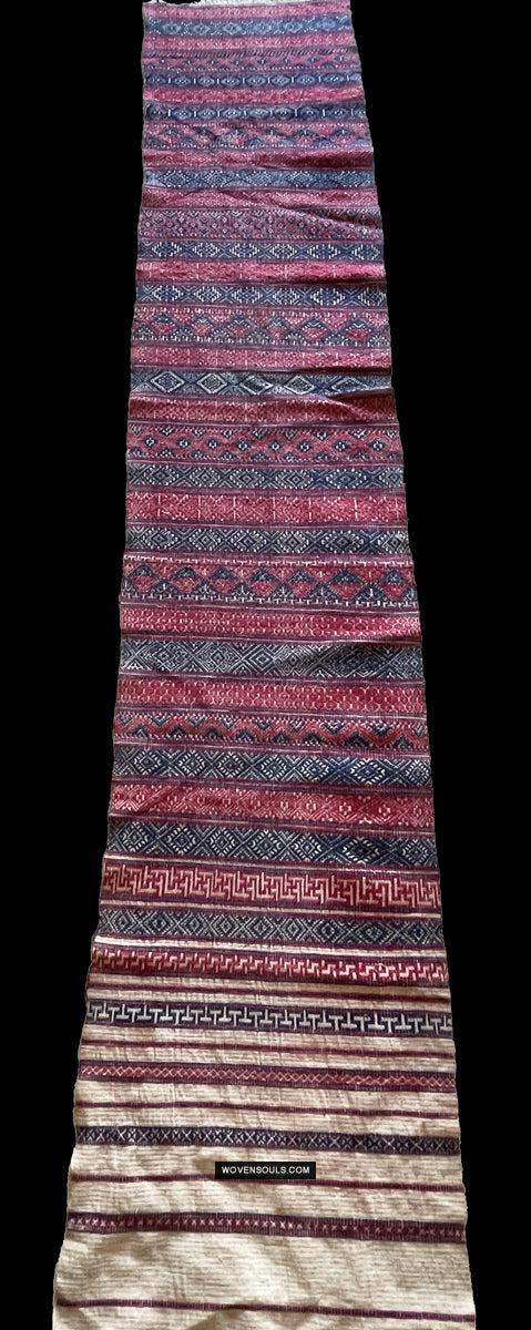 1783 Antique Bhutan Textile Sash - Kera - WOVENSOULS Antique Textiles ...