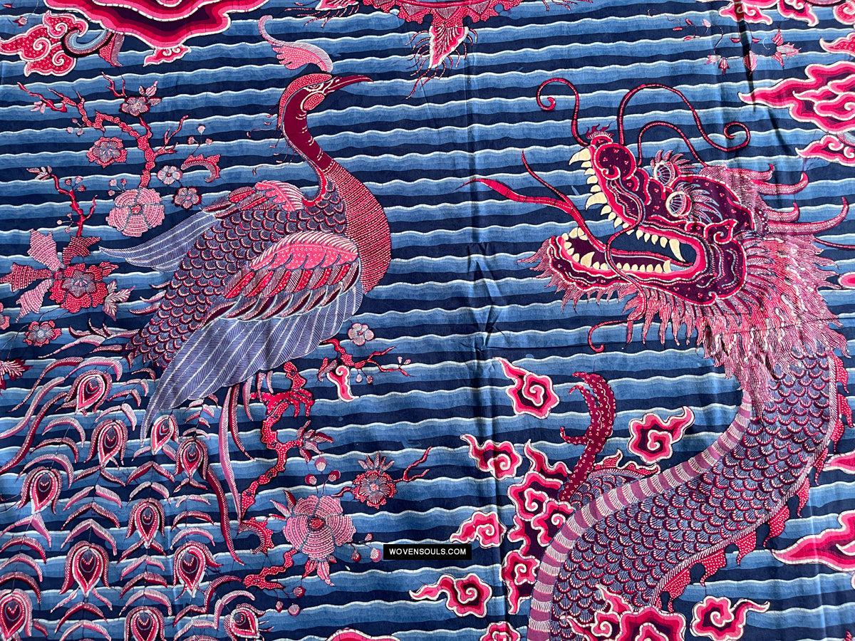 1808 Indonesian Art Wayang Batik Tulis - Dragon & Phoenix - WOVENSOULS ...