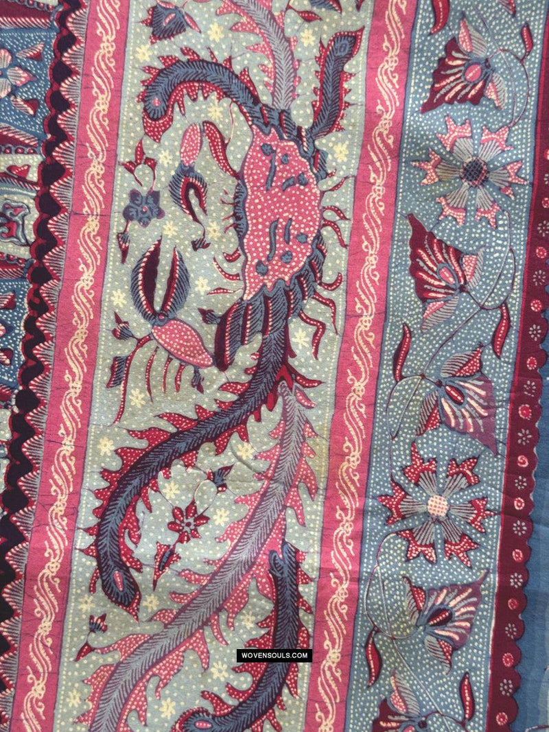 1808 Indonesian Art Wayang Batik Tulis - Dragon & Phoenix - WOVENSOULS ...