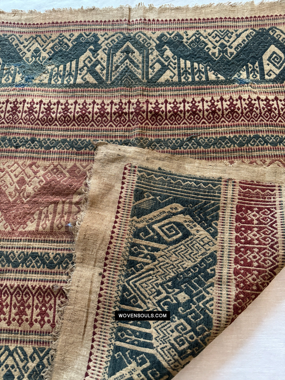 1822 Antique Sumatra Tampan Ship Cloth - Three colors - WOVENSOULS ...