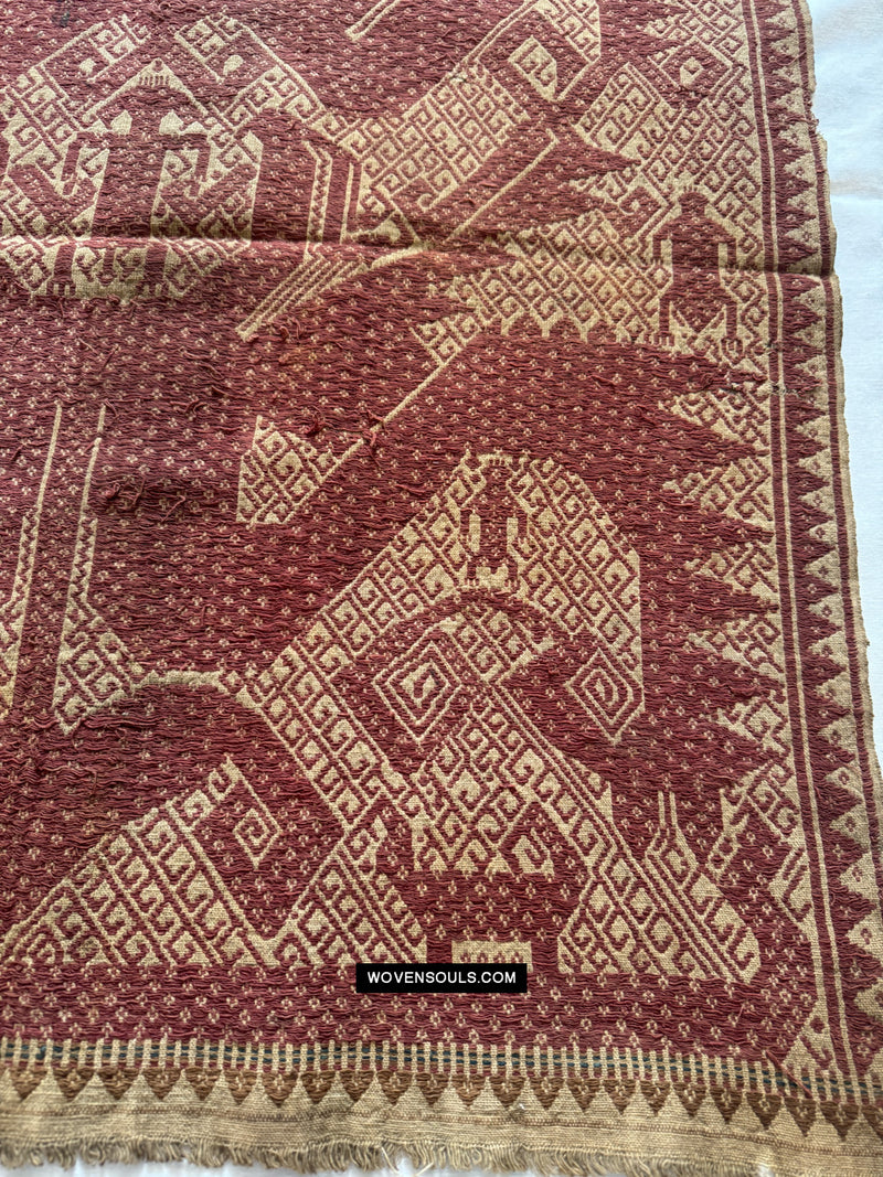 1827 Antique Sumatra Tampan Ship Cloth - WOVENSOULS Antique Textiles ...