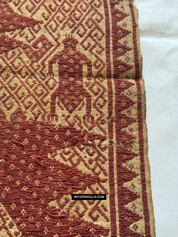 1827 Antique Sumatra Tampan Ship Cloth - WOVENSOULS Antique Textiles ...