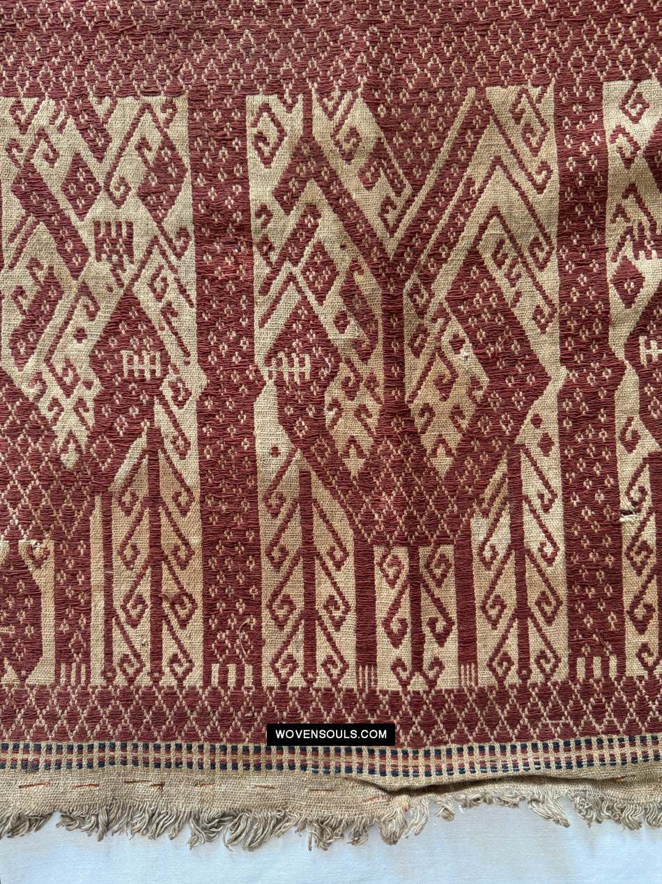1828 Antique Sumatra Tampan Ship Cloth - WOVENSOULS Antique Textiles ...
