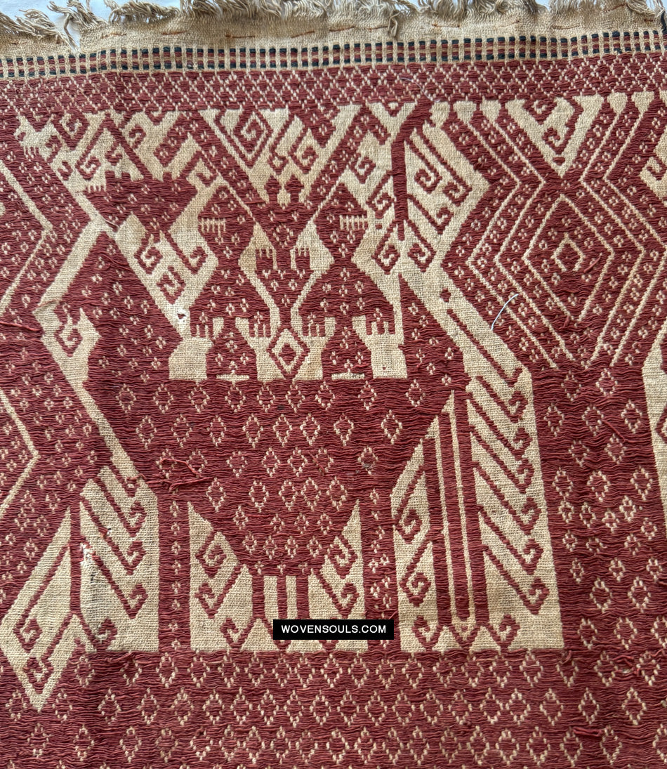 1828 Antique Sumatra Tampan Ship Cloth - WOVENSOULS Antique Textiles ...