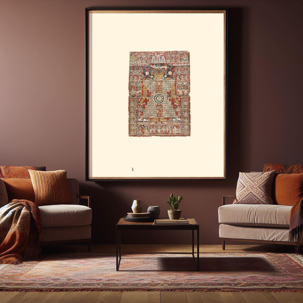 1856 Antique Jain Painting - Lokapurush - Indian Art - WOVENSOULS ...