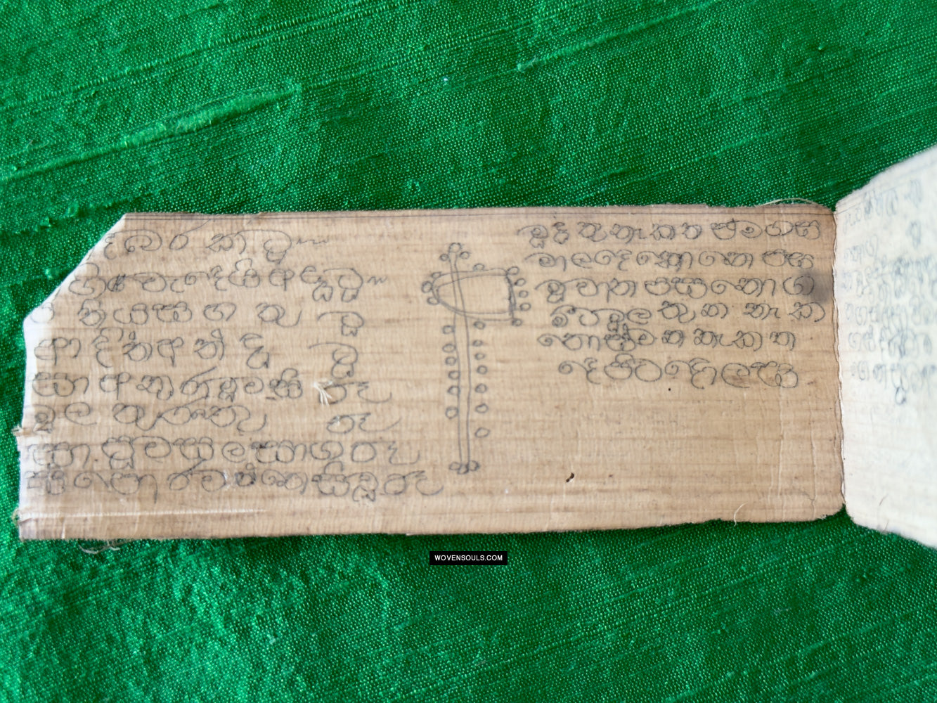 1867 Old Sinhala Palm Leaf Manuscript / Ceylon – WOVENSOULS Antique ...
