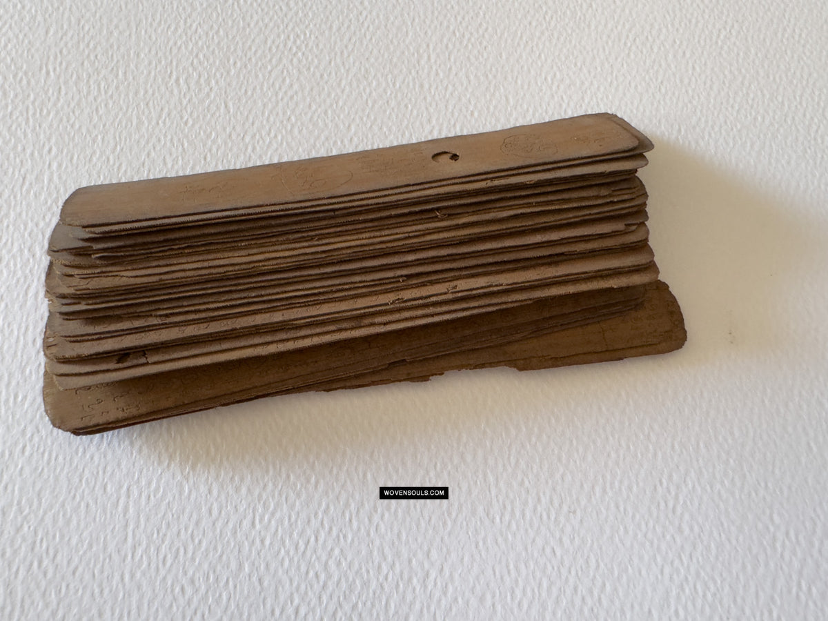 1890 Old Tamil Palm Leaf Manuscript / Ceylon – WOVENSOULS Antique ...