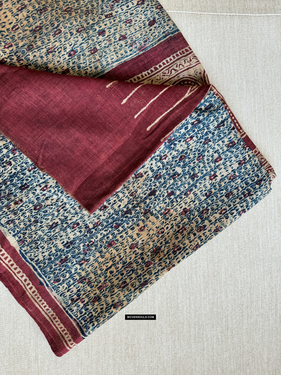 1922 SOLD Antique Indian Trade Textile Toraja - Indigo – WOVENSOULS ...