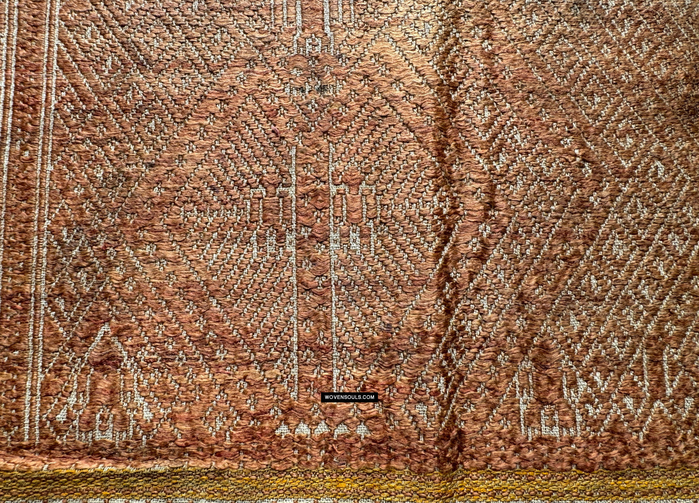 1926 Antique Sumatran Tampan Ship Cloth with Silk Weaving – WOVENSOULS ...
