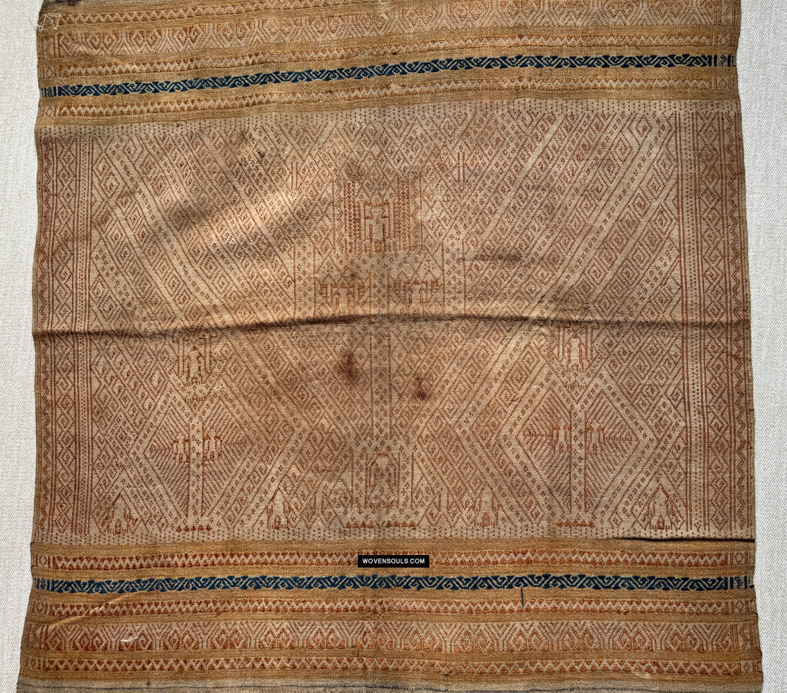 1926 Antique Sumatran Tampan Ship Cloth with Silk Weaving – WOVENSOULS ...
