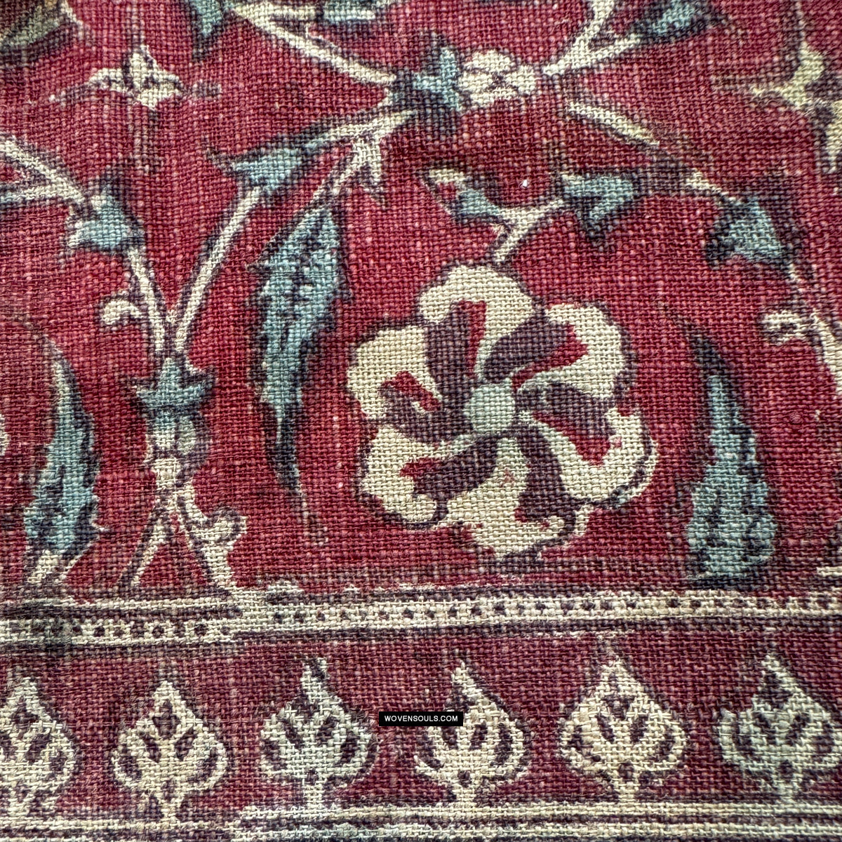1981 Antique Indian Trade Cloth Printed Textile Toraja Fragment ...