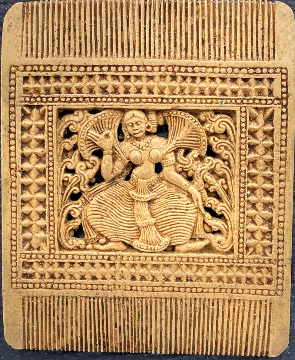 2010 A - Old Comb with Dancer Motif – WOVENSOULS Antique Textiles & Art ...