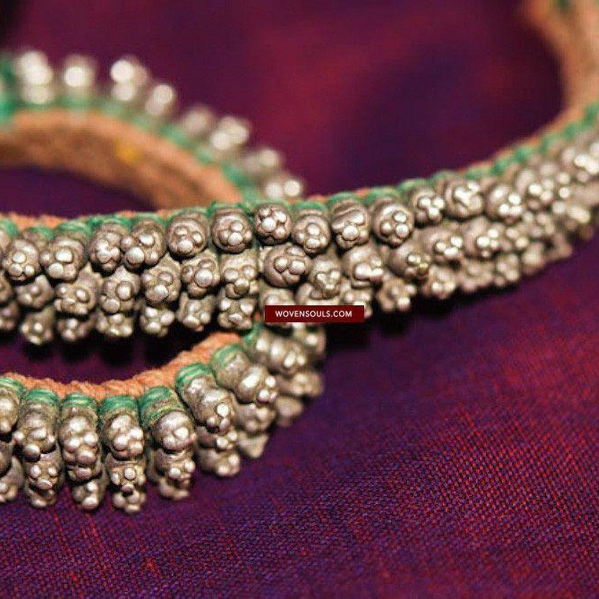 284 SOLD Old Woven Silver Gypsy Bracelet - Antique Art – WOVENSOULS ...