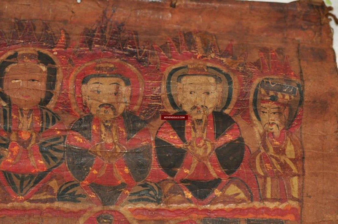 289 Antique Yao Daoist Ritual Scroll Painting from – WOVENSOULS Antique ...