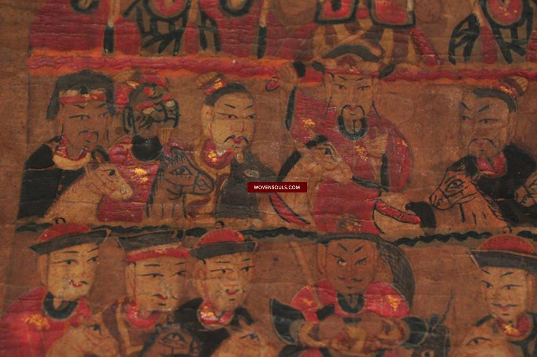 289 Antique Yao Daoist Ritual Scroll Painting from – WOVENSOULS Antique ...