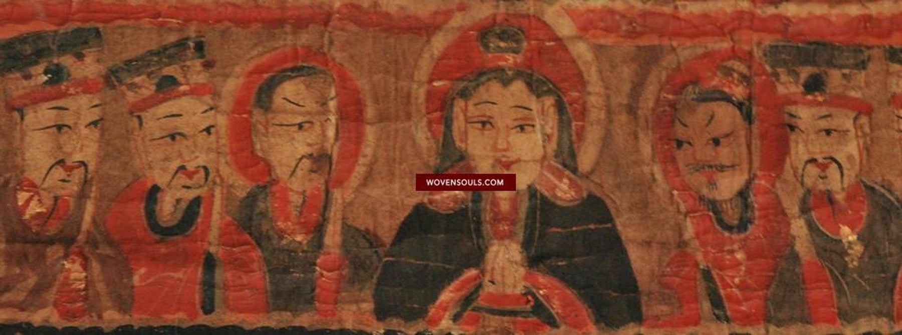 289 Antique Yao Daoist Ritual Scroll Painting from – WOVENSOULS Antique ...