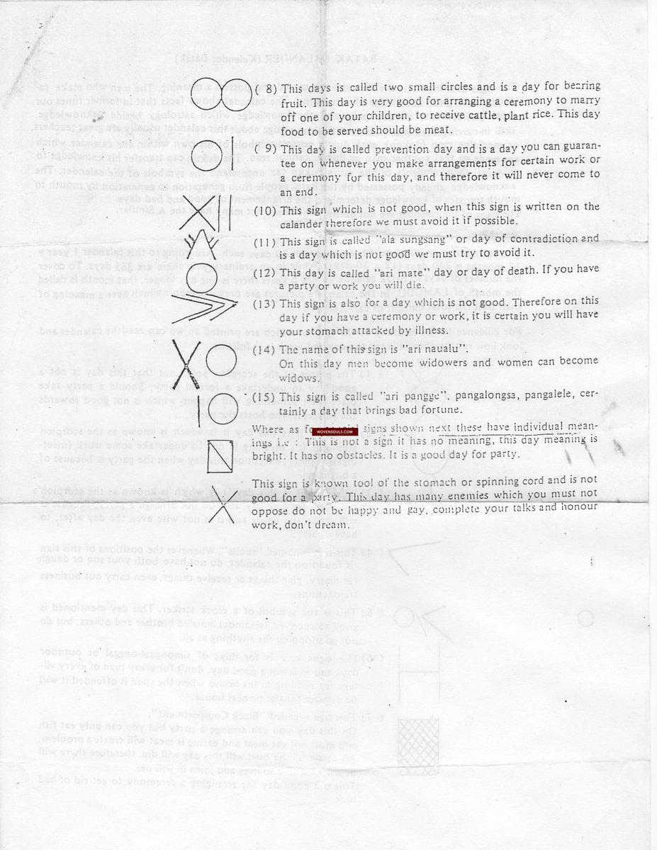 305 SOLD Antique Batak Shaman Calendar Folk Art - WOVENSOULS Antique ...