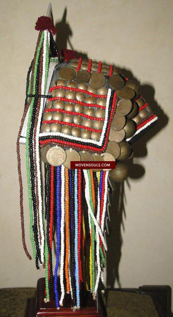 307 Vintage Akha Head Dress Signature of Identity - WOVENSOULS Antique ...