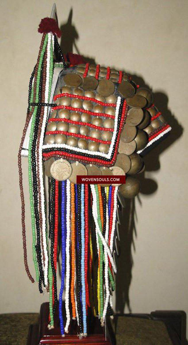 307 Vintage Akha Head Dress Signature of Identity - WOVENSOULS Antique ...