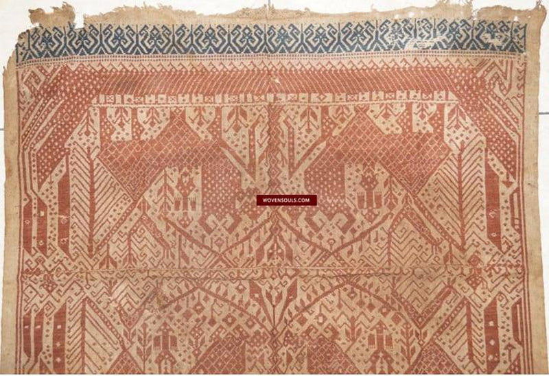 314 Exquisite ANtique Sumatra Weaving Tampan Shipcloth Textile ...