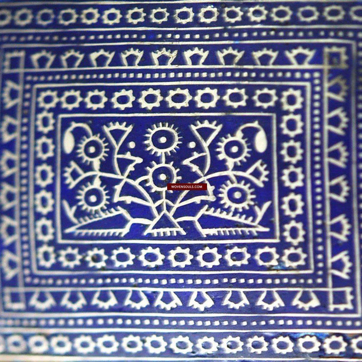 319 SOLD Old Multan Silver Pendant with Blue Enamel - Antique Art ...