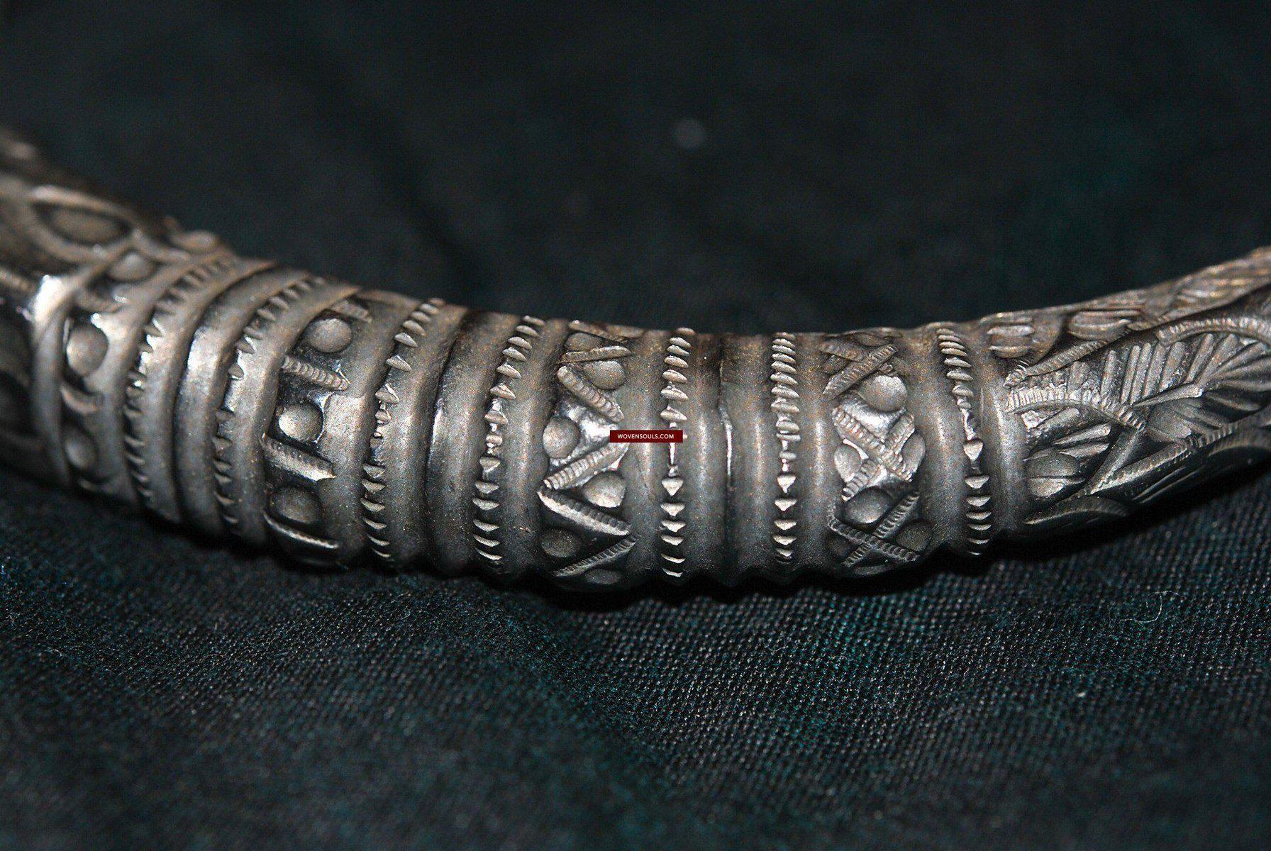 341 SOLD Vintage Silver Hansli Rigid Torque Necklace - WOVENSOULS ...