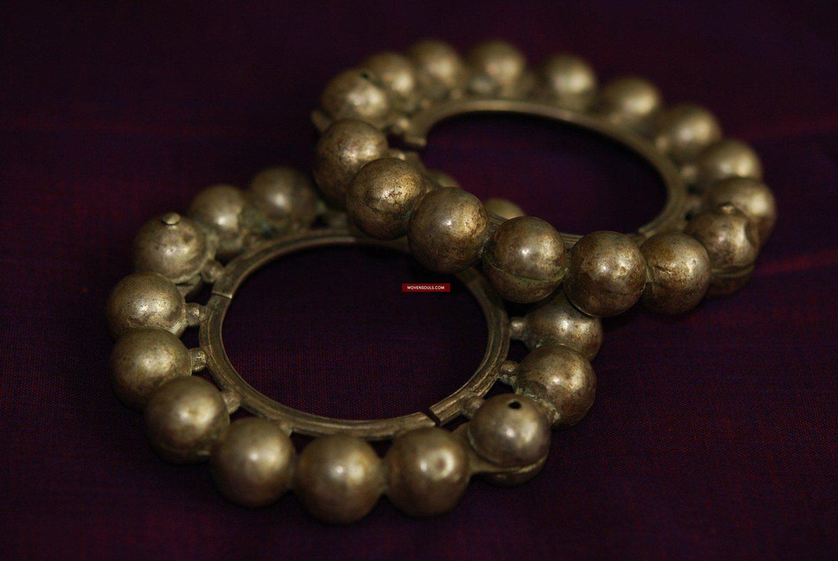 353 Pair of Old Silver Bangles from Central India - Antique Art ...