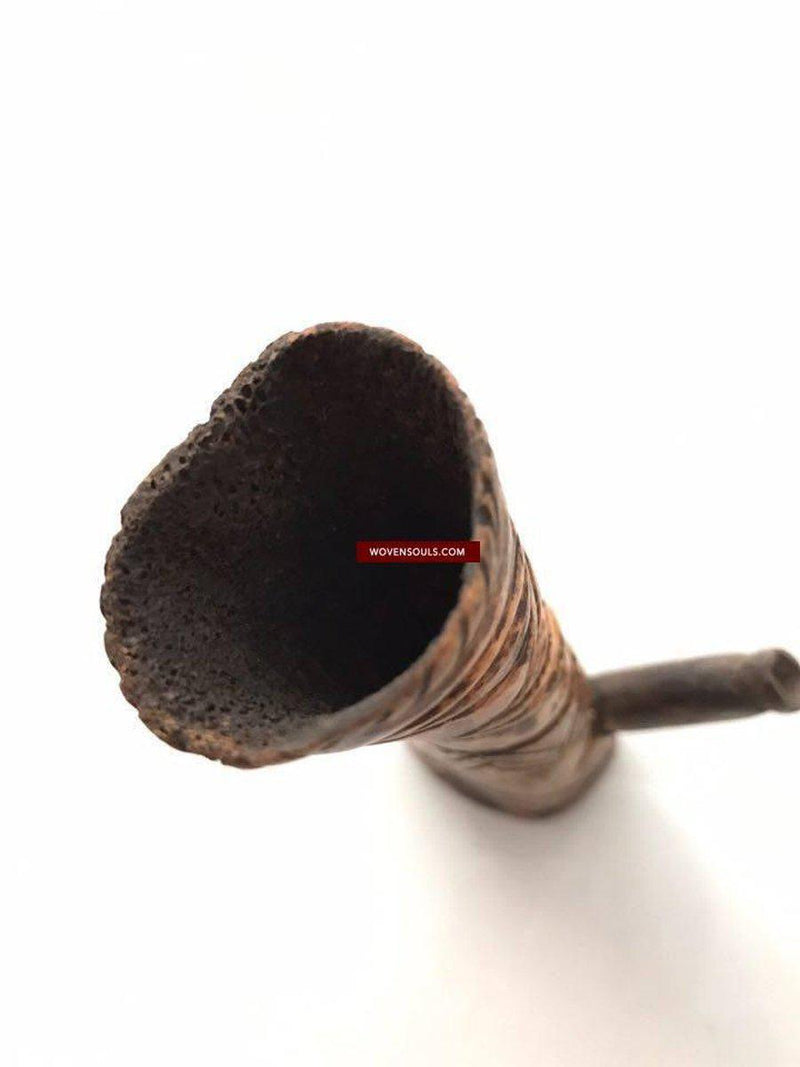 408 Old Smoking Pipe - Chillum - Cheelum from Nagaland - WOVENSOULS ...