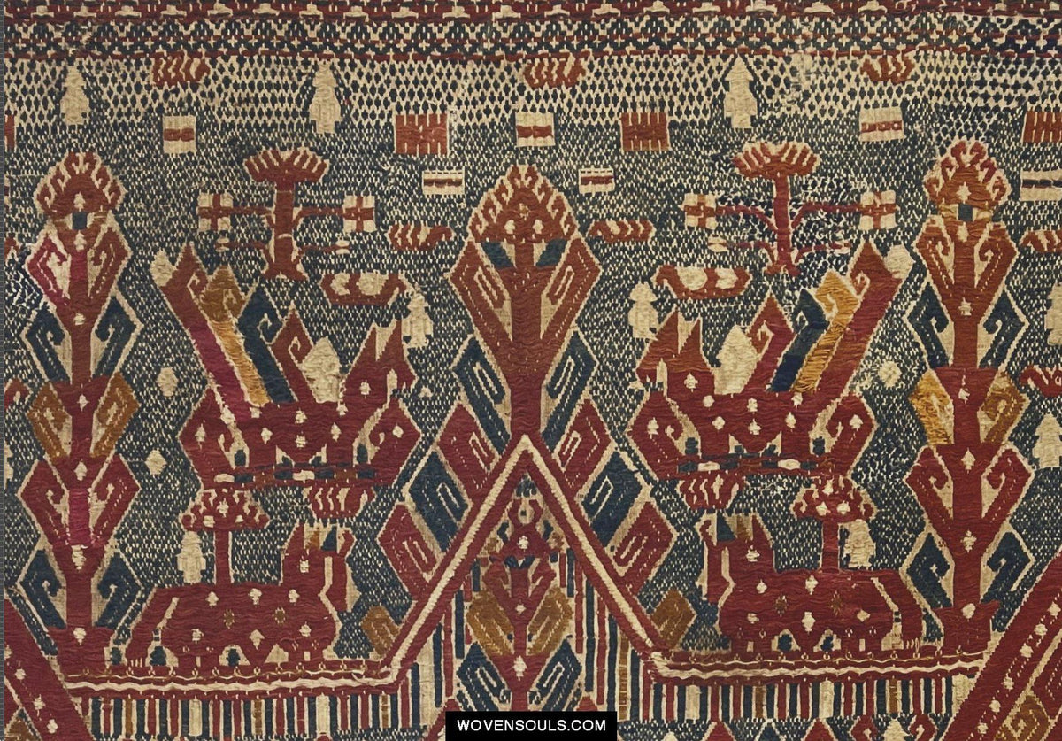 418 Antique Kalianda Tampan Ship Cloth Sumatra textile - WOVENSOULS ...