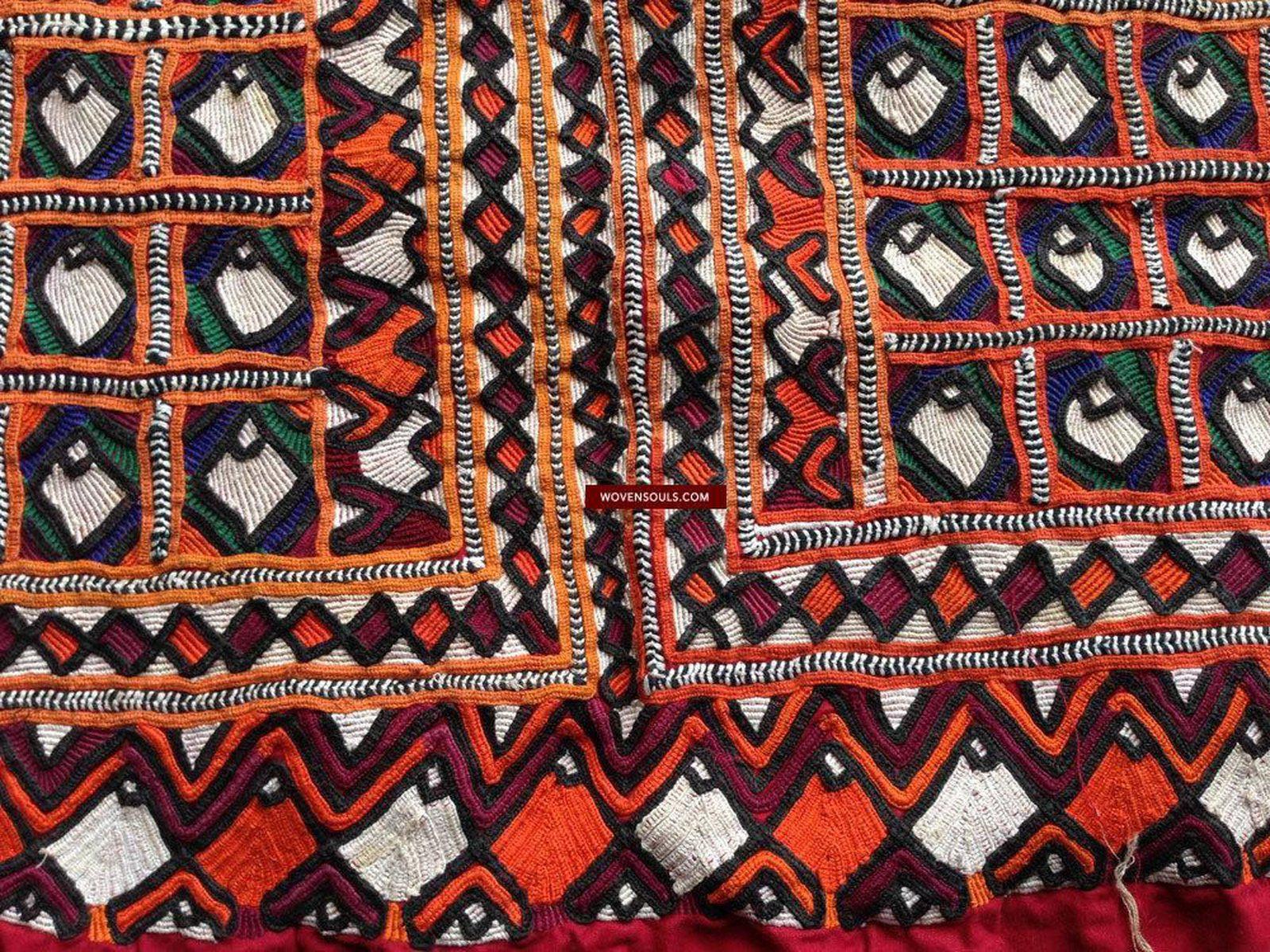 454 Vintage Embroidered Dress Front - Kutch / Sindh - WOVENSOULS ...