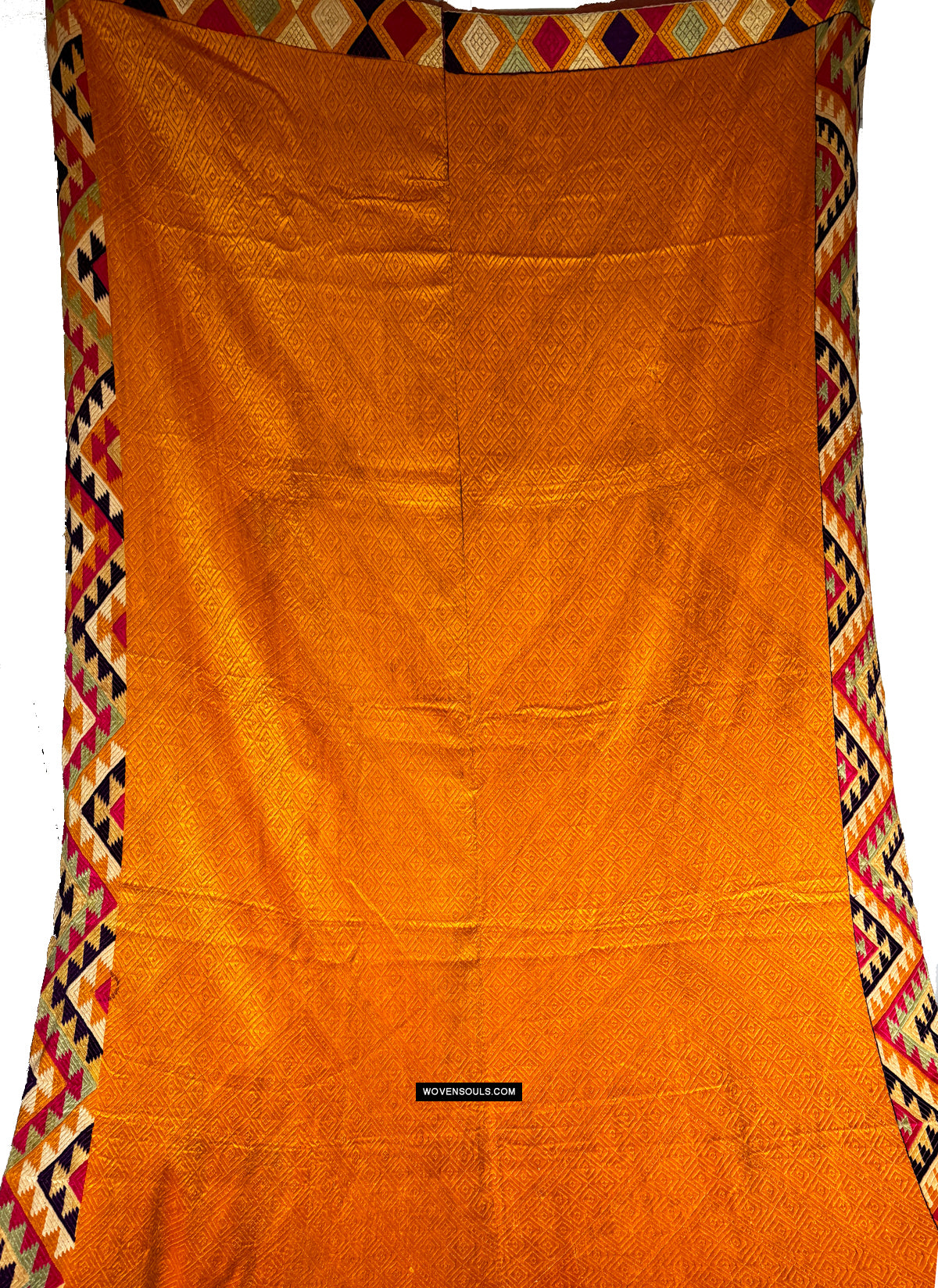 511 Vintage Golden Varida Bagh Phulkari - WOVENSOULS Antique Textiles ...